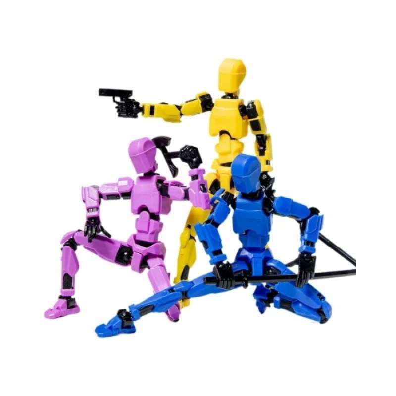 Promo Dummy Stick Warrior Robot Game Multi Jointed Articulated Model ...