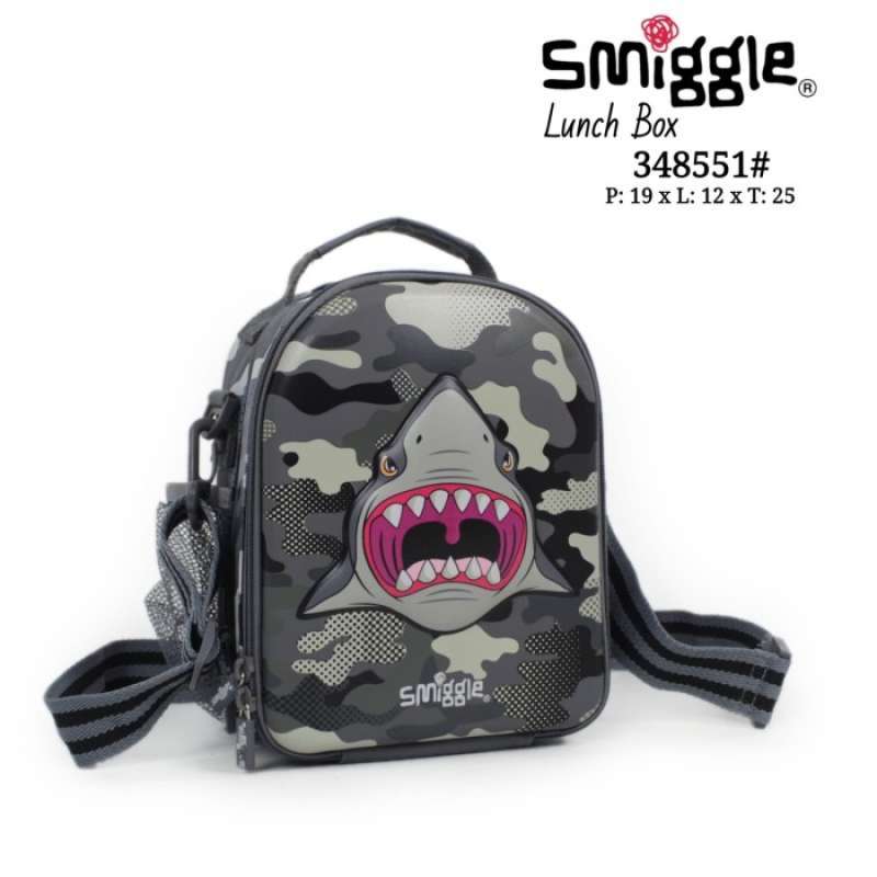 Jual Smiggle Lunch Bag Hardtop Double Dekker Budz Series - Shark Di ...