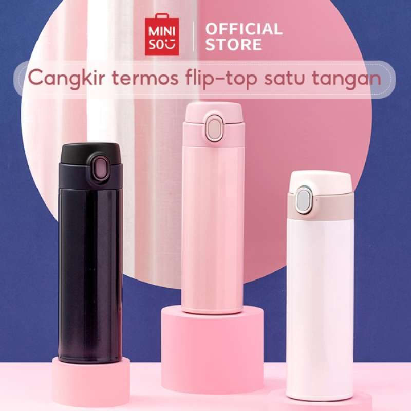 Jual Miniso Botol Minum Air Panas 480ml Tumbler Minum Termos Air Panas ...
