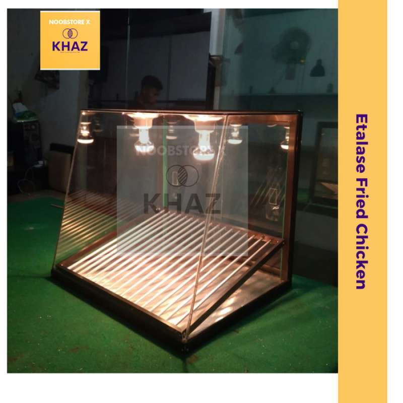 Jual Etalase Fried Chicken Frameless / Food Display / Showcase P50cm Di ...
