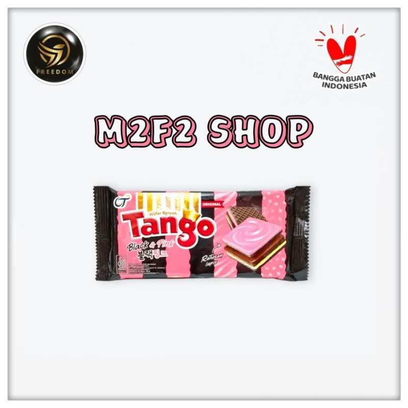 Promo Tango Wafer Black & Pink Bite Size | Krim Cokelat Vanila Stroberi ...