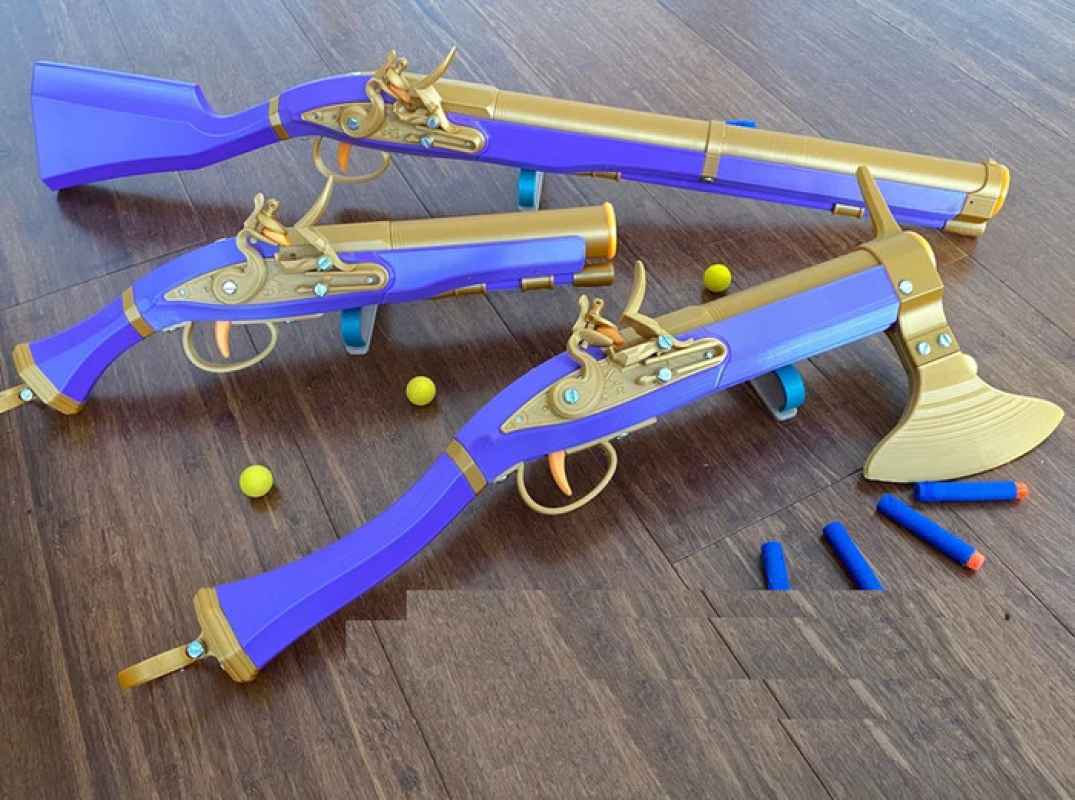 Promo Mainan Anak Musket Spring 3d Print Peluru Nerf Darts Not Stryfe ...