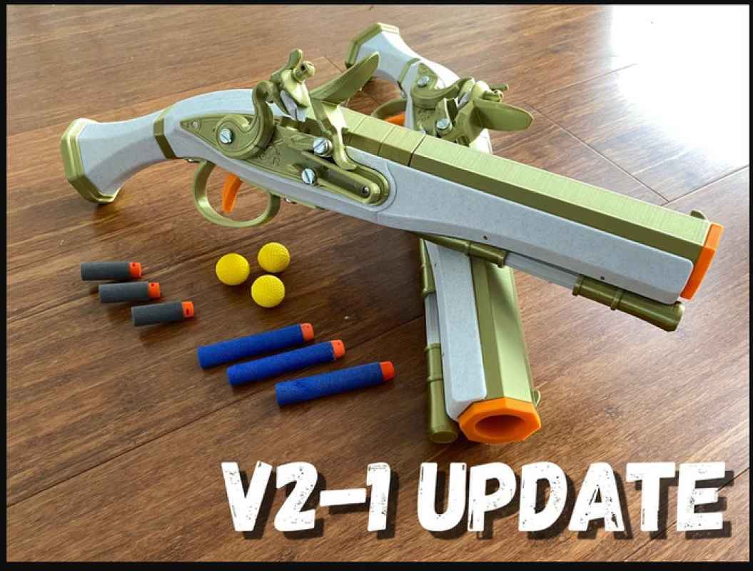 Promo Mainan Anak Musket Spring 3d Print Peluru Nerf Darts Not Stryfe ...