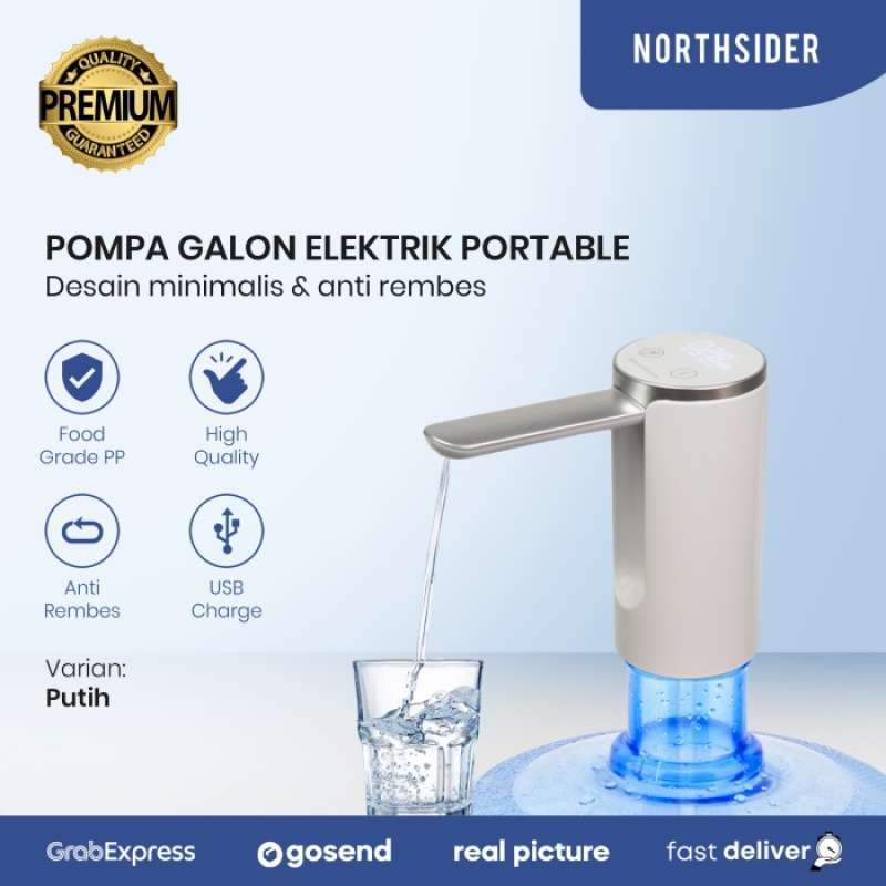 Jual Pompa Galon Elektrik Led Display Foldable Water Dispenser Type-c ...