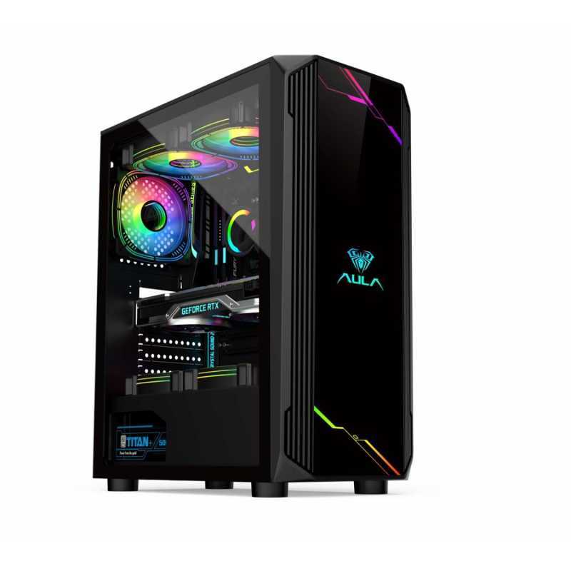 Promo Casing Pc Gaming / Komputer Gaming Aula Fz016 Include 3 Fans Rgb ...