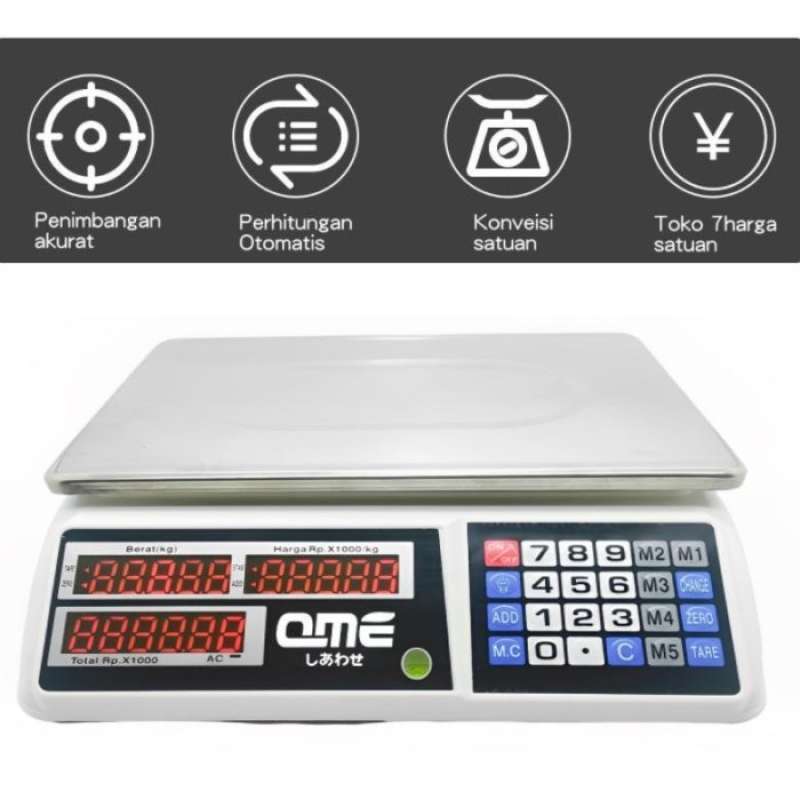 Jual Timbangan 40kg Digital Scaler Berat Sayur Paket Daging Buah Di ...
