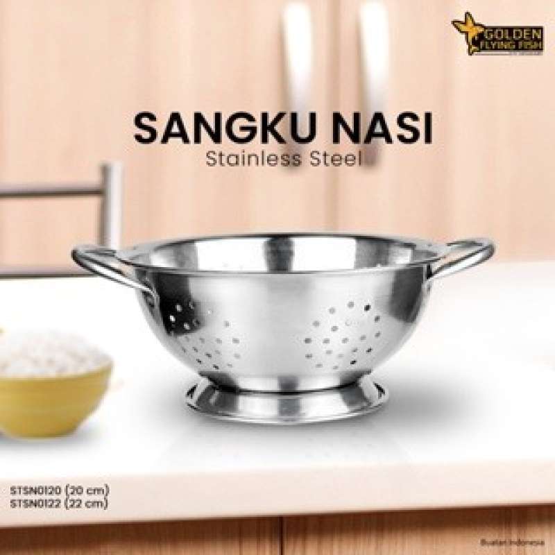 Jual Sangku Nasi Stainless Steel Stsn0122 - Golden Flying Fish Di ...