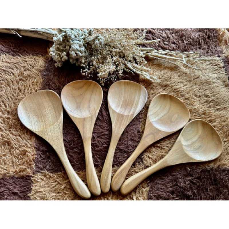 Jual Centong Nasi Bahan Kayu Jati Perhutani Asli Tua Di Seller Sentry ...