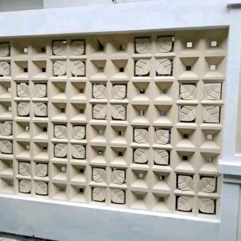 Jual Roster Minimalis/roster Beton Kombinasi 2 Motif Daun Dan Corong ...