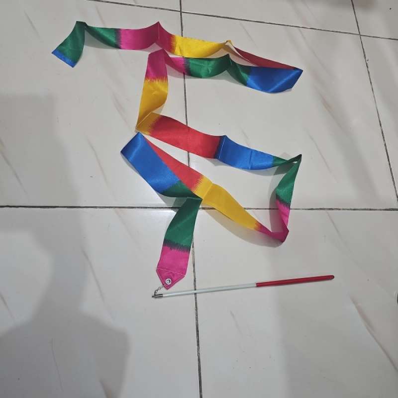 Jual Tongkat Pita Panjang 2 Meter Tali Tari Balet Ballet Senam Ritmik ...