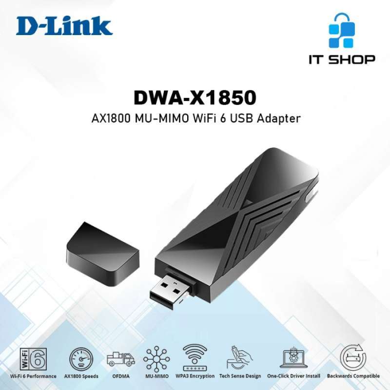 Jual D-link Dwa-x1850 Ax1800 Mu-mimo Wifi 6 Usb Adapter Di Seller It ...