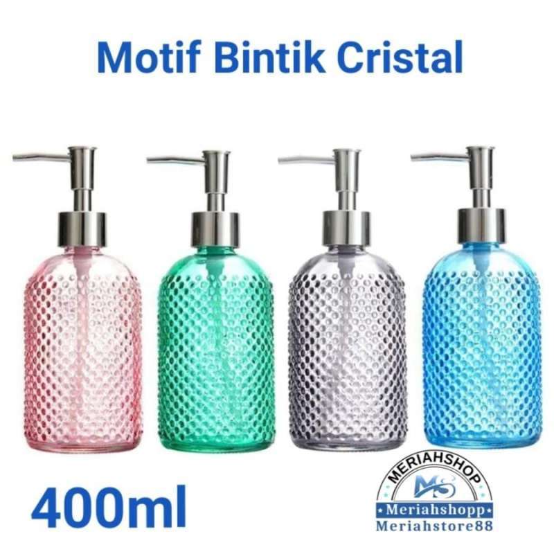 Jual Botol Sabun Cair Dispenser Pencet Kaca Tebal 400ml Cuci Tangan ...