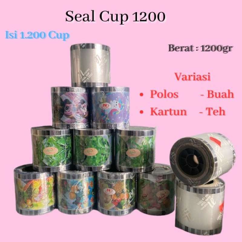 Jual Sealer Cup Lid 1200 Cup Polos Kartun Buah Teh Plastik Roll - Buah ...