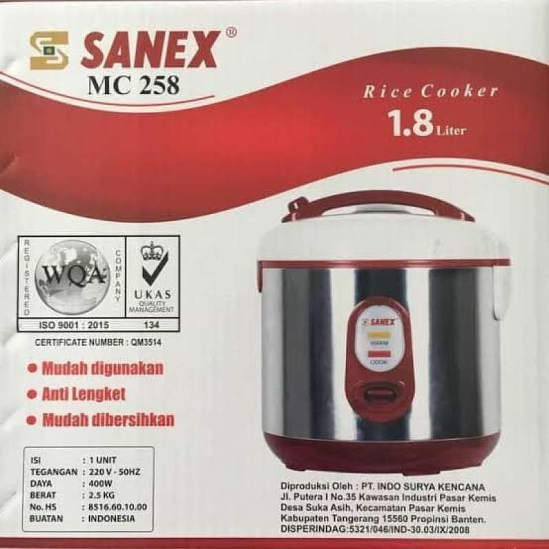 Promo Magic Com Sanex 1,8 Liter Steinless Steel 3in1/ Sanex Mc 258 ...
