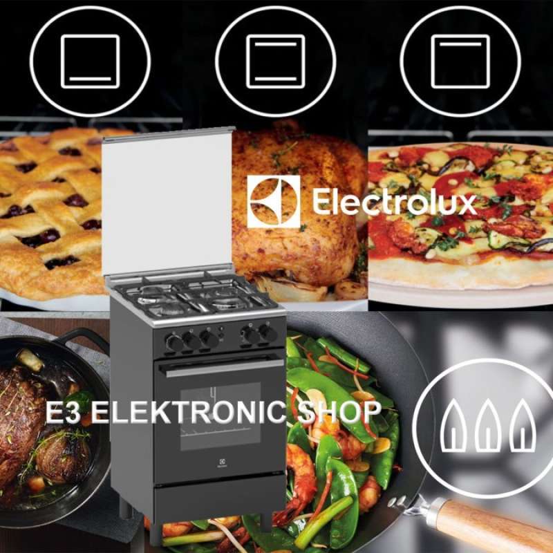 Promo Electrolux Gas Cooker With Oven Ekg5303b Freestanding Ekg 5303 B ...