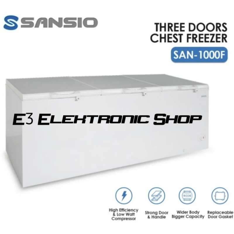 Promo Chest Freezer Sansio San1000f Kulkas Daging Beku Frozen Food San ...