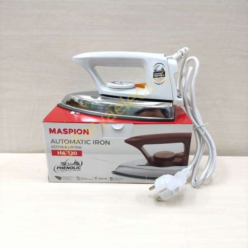 Promo Setrika Listrik Gosokan Maspion Ha-120 Ha 120 Original Diskon 23% ...