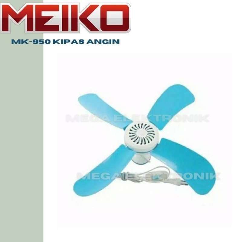 Promo Meiko Mk-950 Kipas Angin Gantung Helifan 4 Baling 30 Watt Diskon ...
