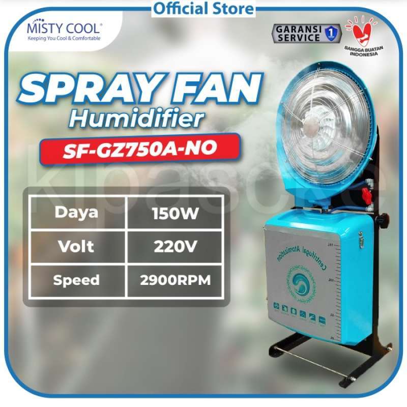 Promo Misty Cool Spray Fan Sf-gz750a-no Kipas Embun Kabut Uap Diskon 23 ...
