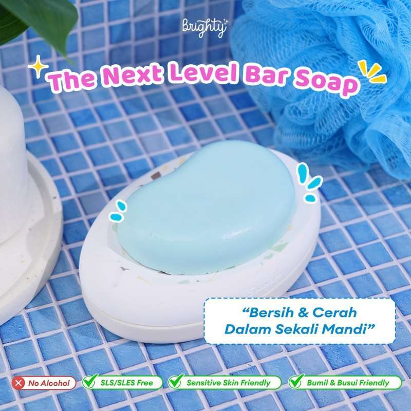 Jual 3 Pcs Brighty Glow & Bright Bar Soap Sabun Mandi Pemutih Badan ...