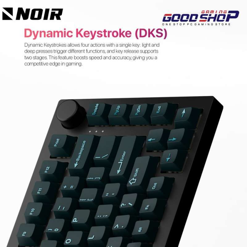 Jual Noir Timeless He 75% Hall Effect Rapid Trigger Magnetic Keyboard ...