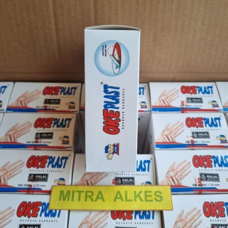 Jual Plester Bulat Isi 200 Oke Plast Round Bandage Di Seller Mitra ...