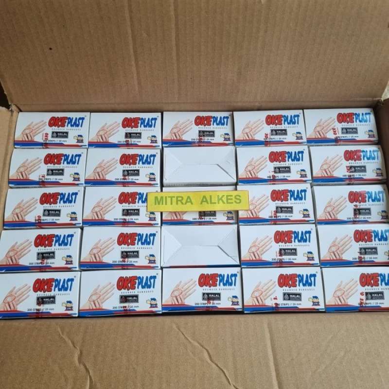 Jual Plester Bulat Isi 200 Oke Plast Round Bandage Di Seller Mitra ...