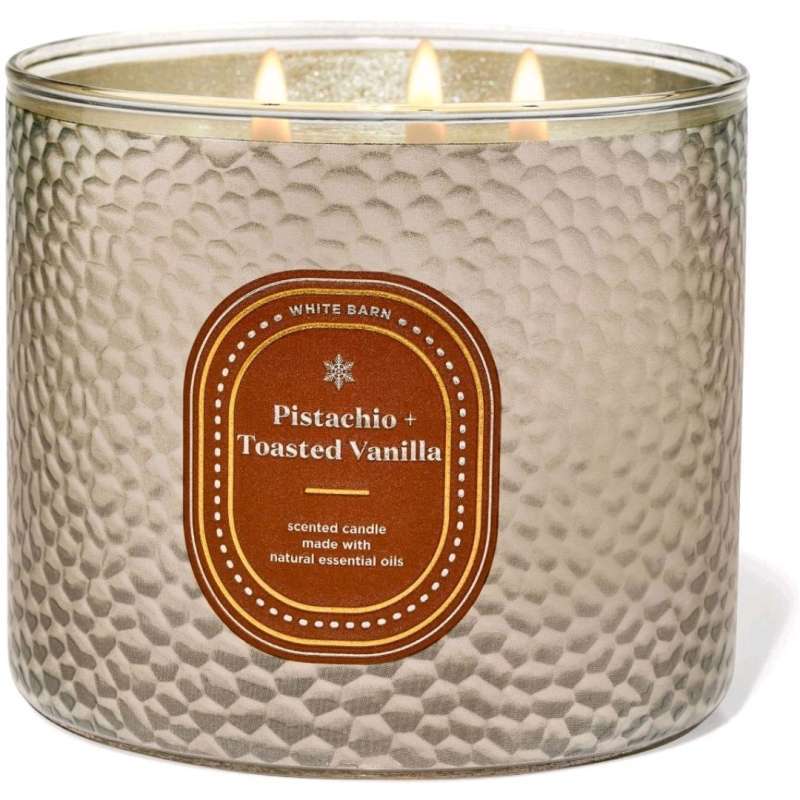 Promo Bbw Pistachio + Toasted Vanilla 3 Wick Scented Candle 411 G ...