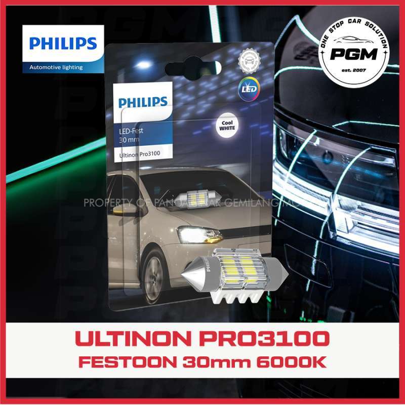 Jual Lampu Kabin Philips Ultinon Pro3100 Led Festoon 30mm C5w 6000k ...