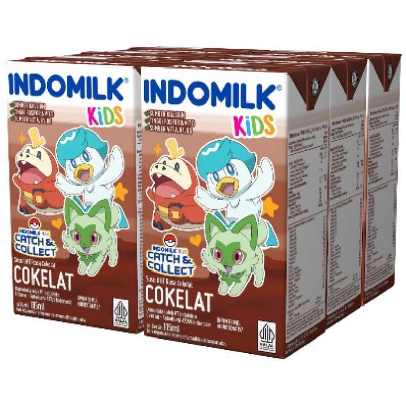 Promo Indomilk Kids Cokelat Susu Uht Multipack Kemasan Pokemon [115/6 Pcs] Gratis 1 Kartu ...