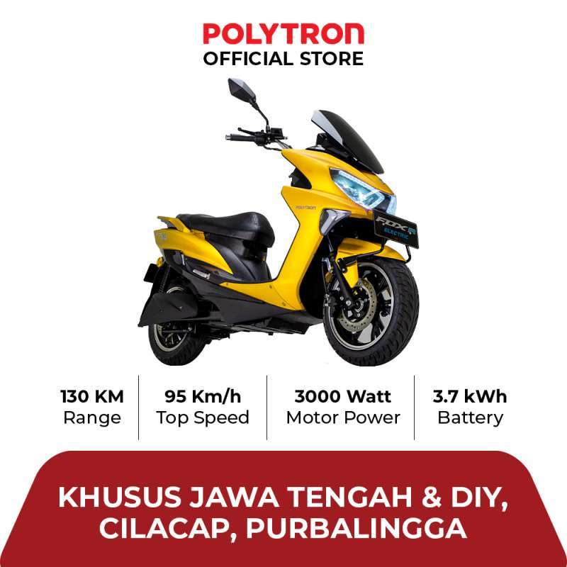 Promo Subsidi Polytron Fox R Electric Sepeda Motor Listrik - Otr Jawa ...