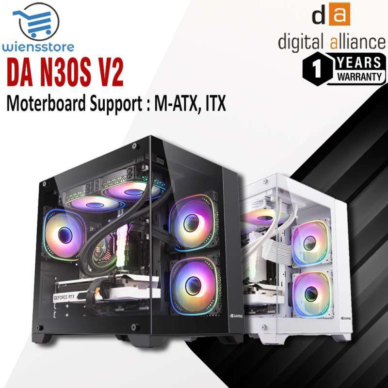 Promo Casing Pc Digital Alliance N30s V2 M-atx Itx N30 S Case Tempered ...