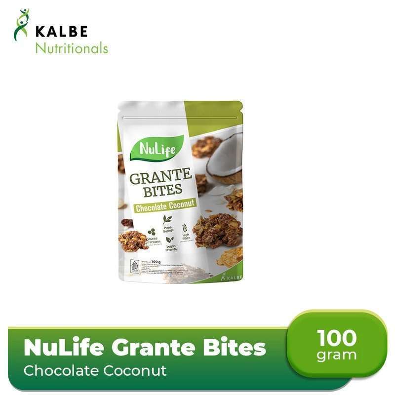 Promo Beli 1 Gratis 1 - Nulife Grante Bites Chocolate Coconut [100g ...