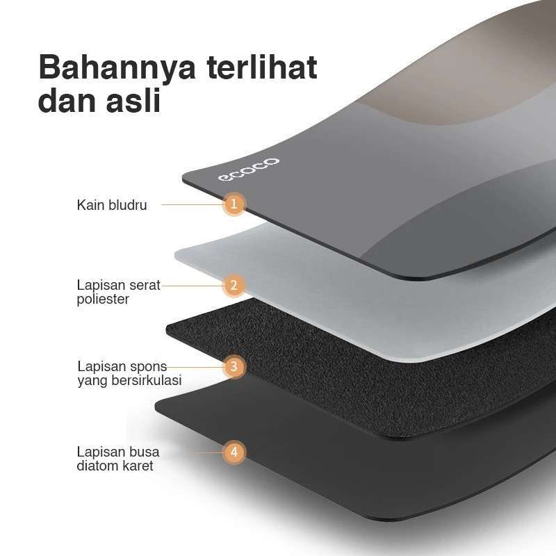 Promo Ecoco Diatom Mat - Keset Lantai Keset Motif Keset Suede Anti Slip ...