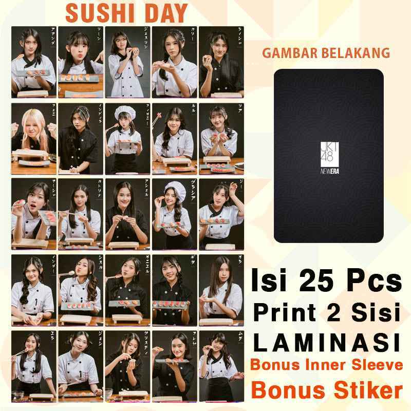 Promo Photocard Jkt48 X Japota Set 25 Pcs Laminasi Muka Glossy 2 Sisi ...