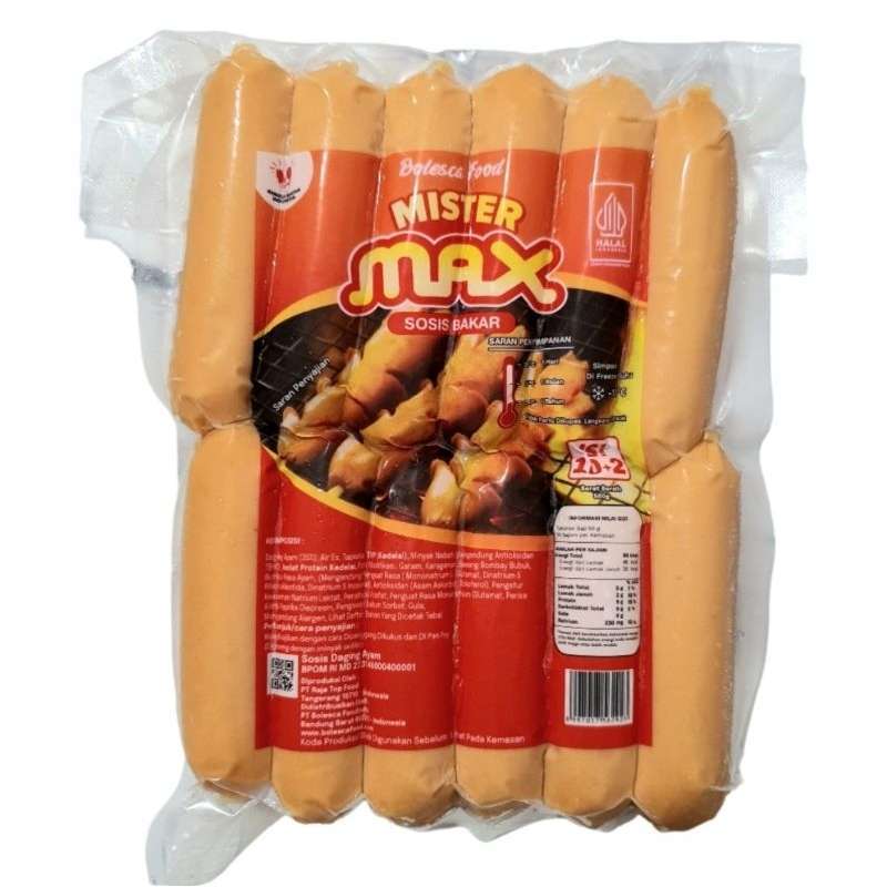Jual Mister Max Sosis Bakar Ayam Mini 500g Isi 12 Pcs Di Seller Yummy ...