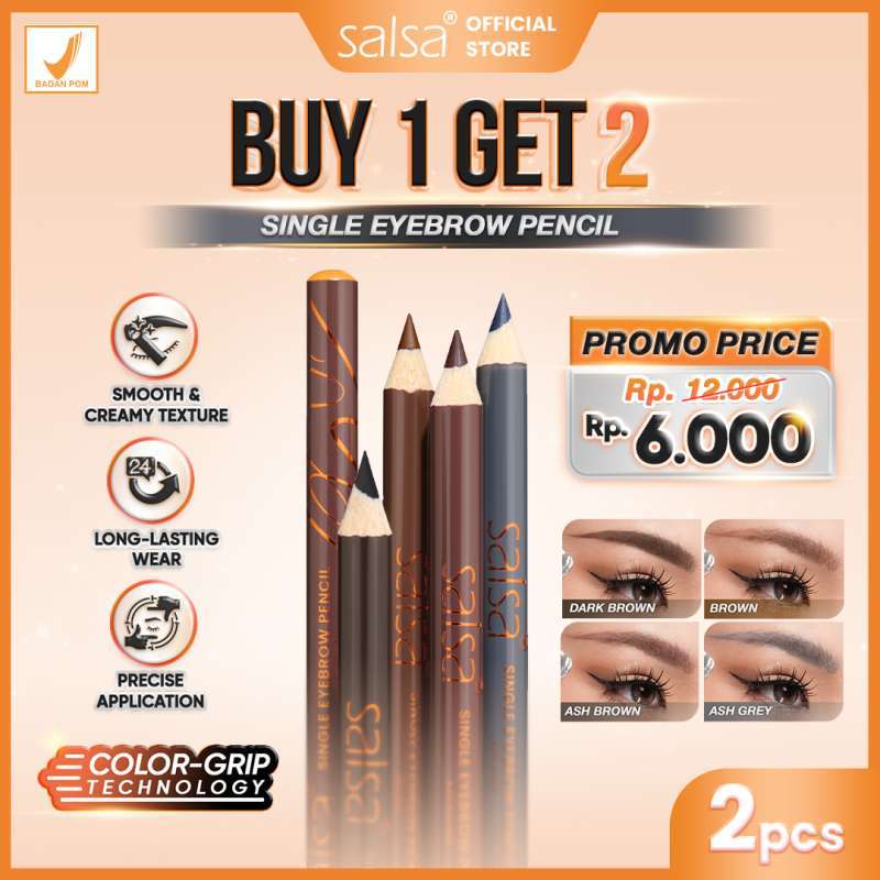 Promo [buy 1 Get 2] Salsa Single Eyebrow Pencil - - Eyebrow Pencil P ...