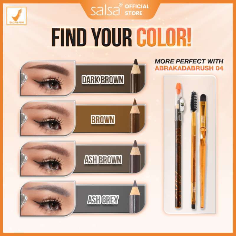 Promo [buy 1 Get 2] Salsa Single Eyebrow Pencil - - Eyebrow Pencil P ...