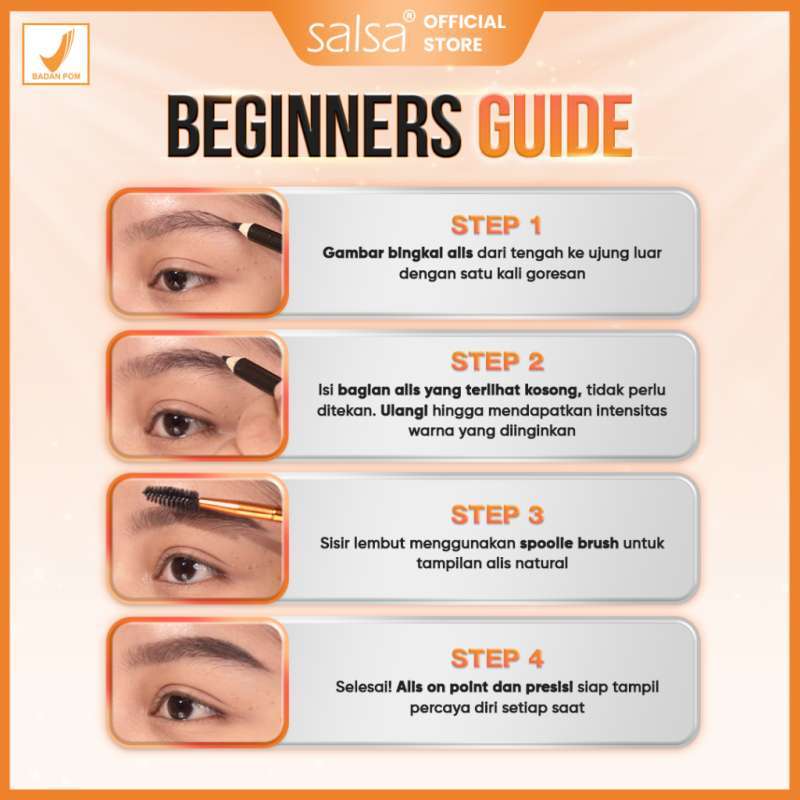 Promo [buy 1 Get 2] Salsa Single Eyebrow Pencil - - Eyebrow Pencil P ...