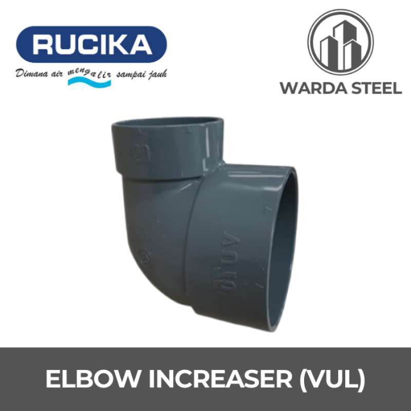 Jual Vul D 4 X 3 Elbow Increaser 90 Deg Pvc Rucika - Special Fitting ...