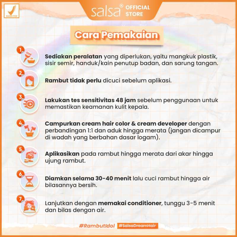 Promo [buy 2 Get 3] Salsa Dream Hair Color - Cat Pewarna Rambut ...