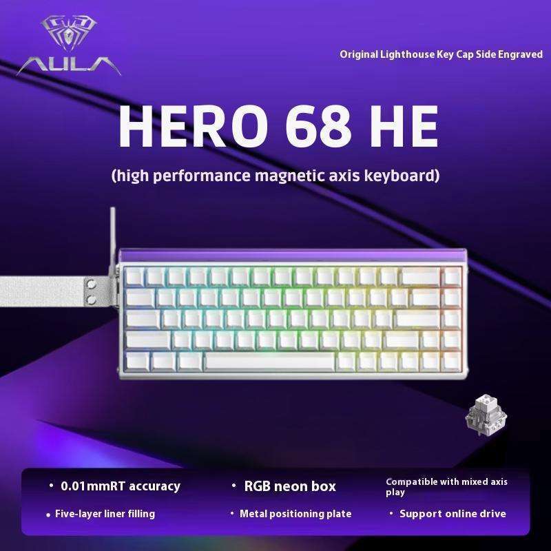 Promo Aula Hero68 He/hero 68he/aula Hero 68-he Magnetic Switch Keyboard ...