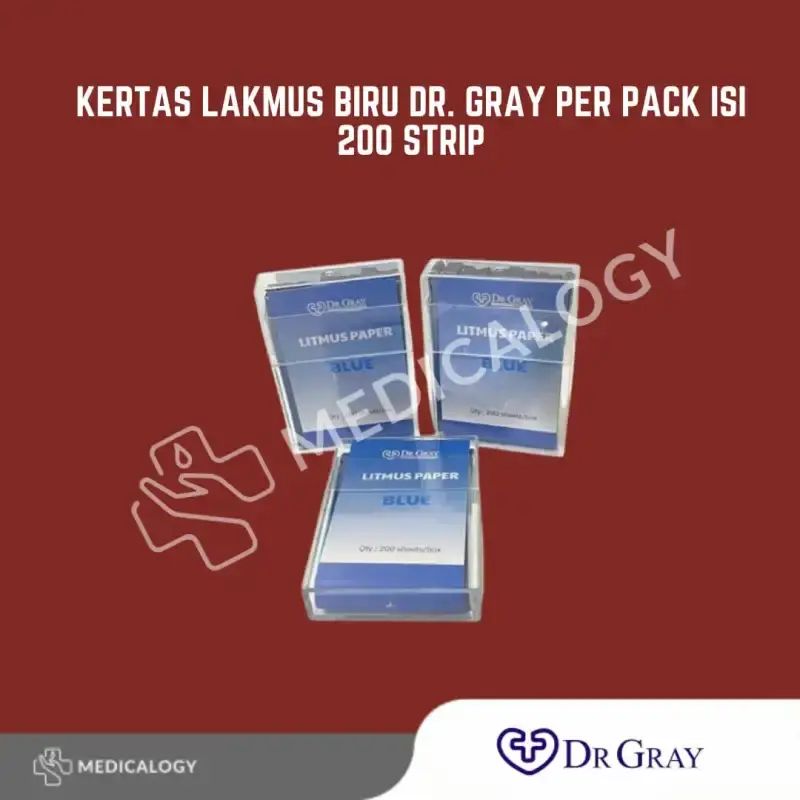 Jual Kertas Lakmus Biru Dr. Gray Per Pack Isi 200 Strip Di Seller ...