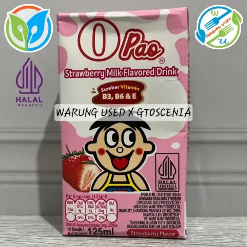 Jual Want Want Opao Milk Flavoured Drink 125ml - Minuman Susu 125ml Di ...