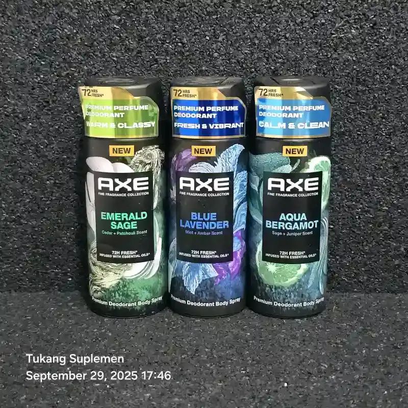 Jual AXE Deodorant Body Spray Blue Lavender Emerald Sage Aqua Bergamot ...
