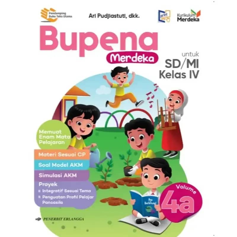 Jual [erlangga Official] Bupena Merdeka Sd/mi Kelas 4a 4b 4c 4d Kurikulum Merdeka - 4d Revisi Di ...