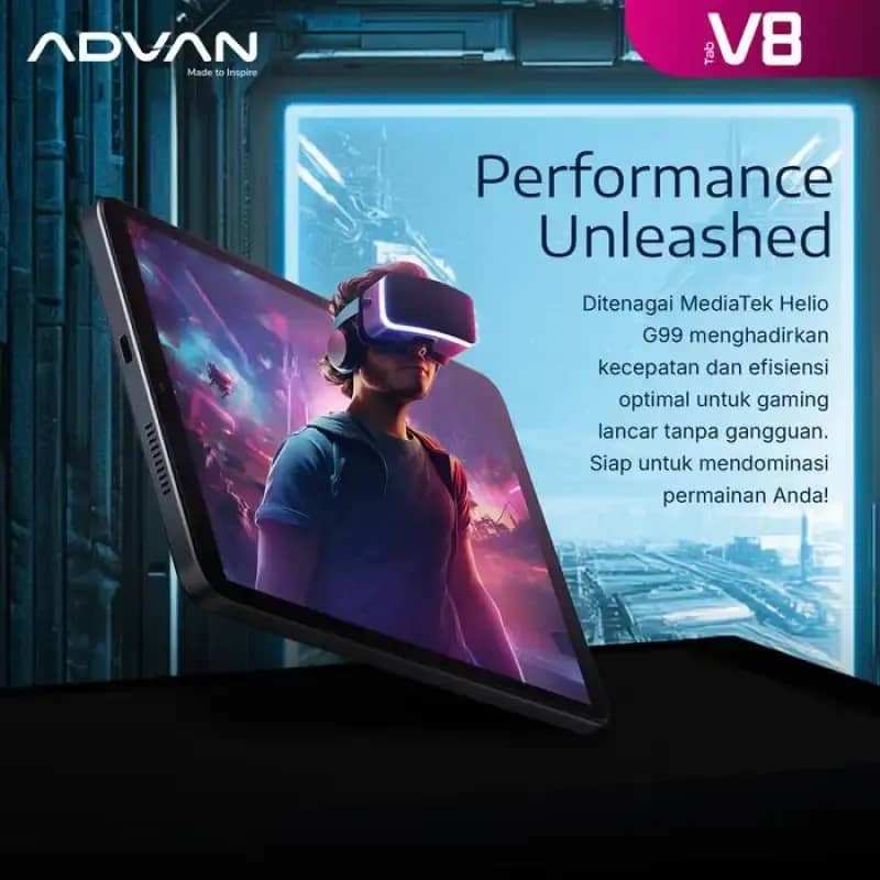 Promo Advan Tab V8 Chipset Mediatek Helio G99 8+8gb/128gb Layar 8.4 Ips ...