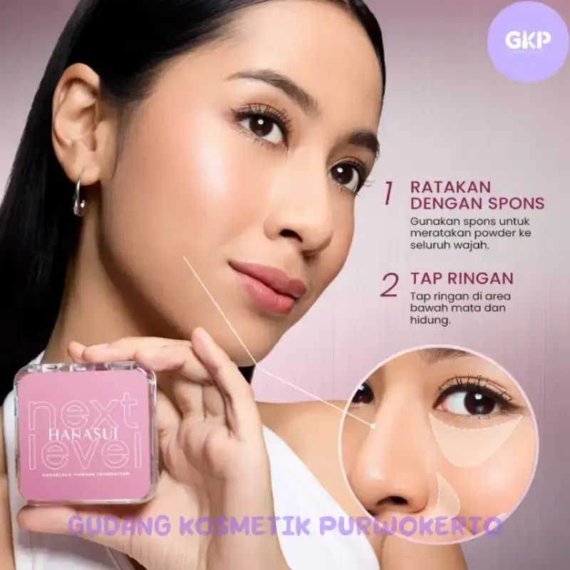 Jual Hanasui Next Level Coverlock Powder Foundation - Menyamarkan Pori ...