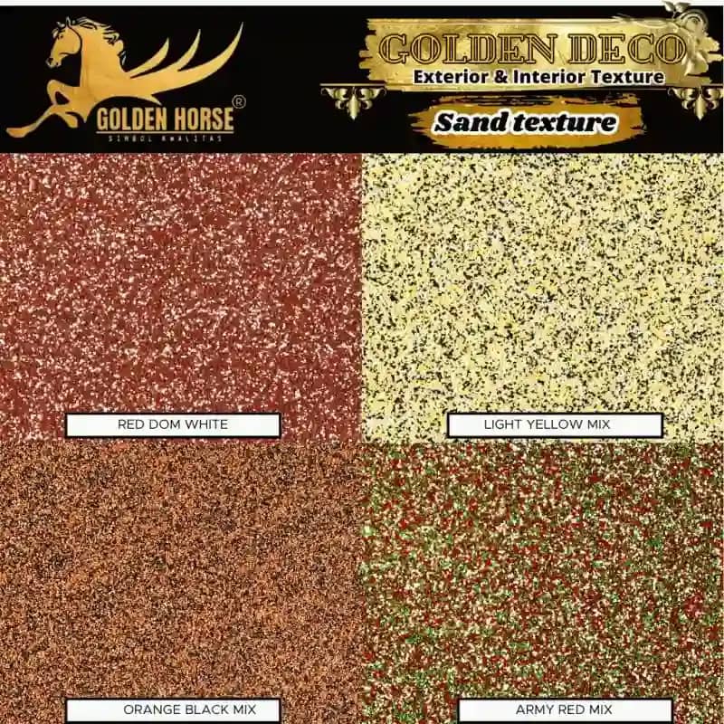 Promo Cat Dinding Sand Texture Golden Deco 4,5 Kg - Golden Horse ...