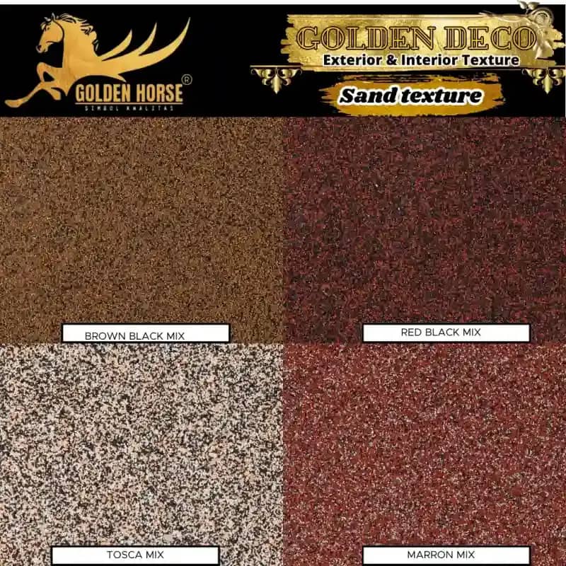 Promo Cat Dinding Sand Texture Golden Deco 4,5 Kg - Golden Horse ...